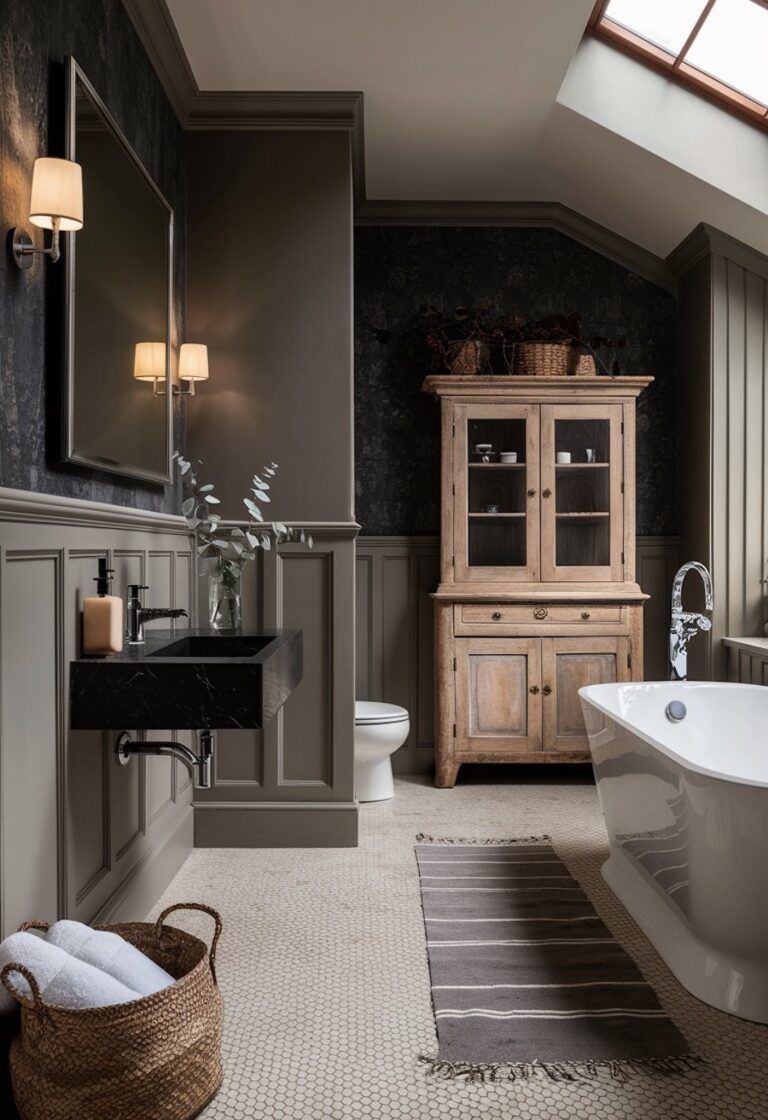 29+ Moody Bathroom Ideas That Are Elegant & Dreamy (2024)