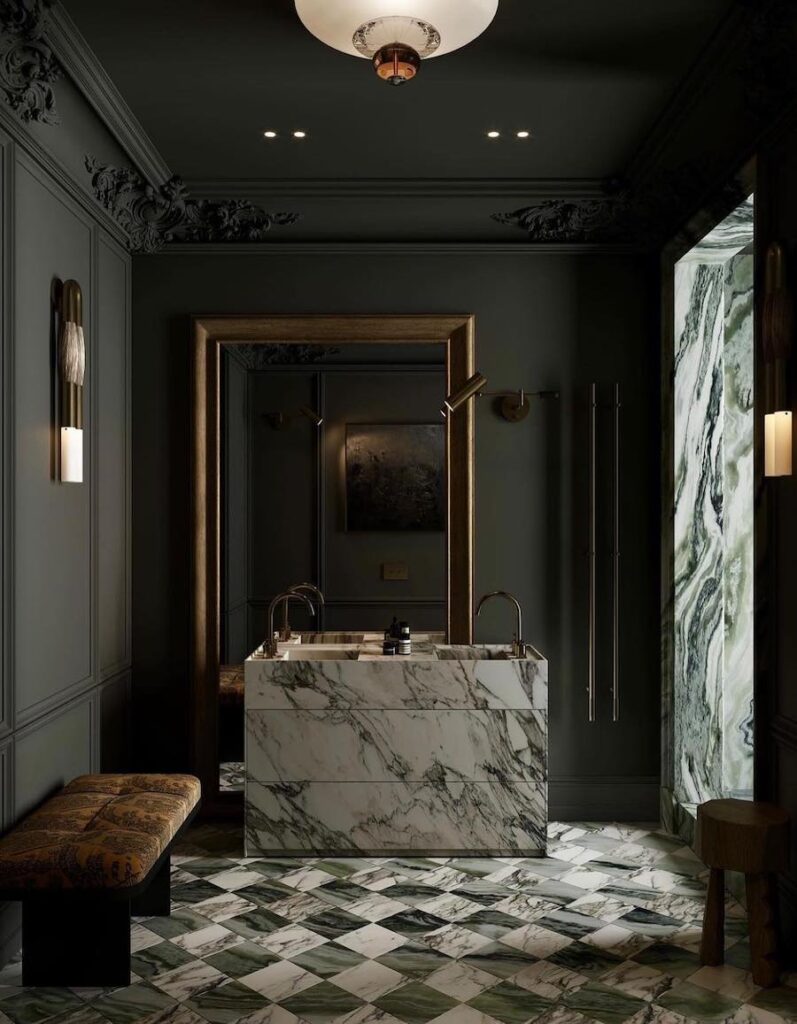 29+ Moody Bathroom Ideas That Are Elegant & Dreamy (2024)